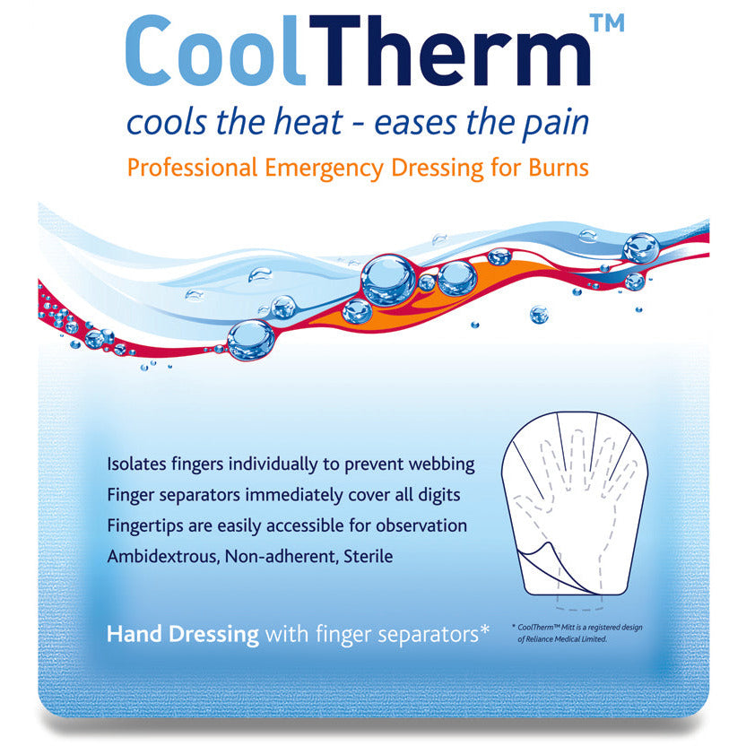 CoolTherm Hand Burn Dressing with Finger Separators – Medisave UK