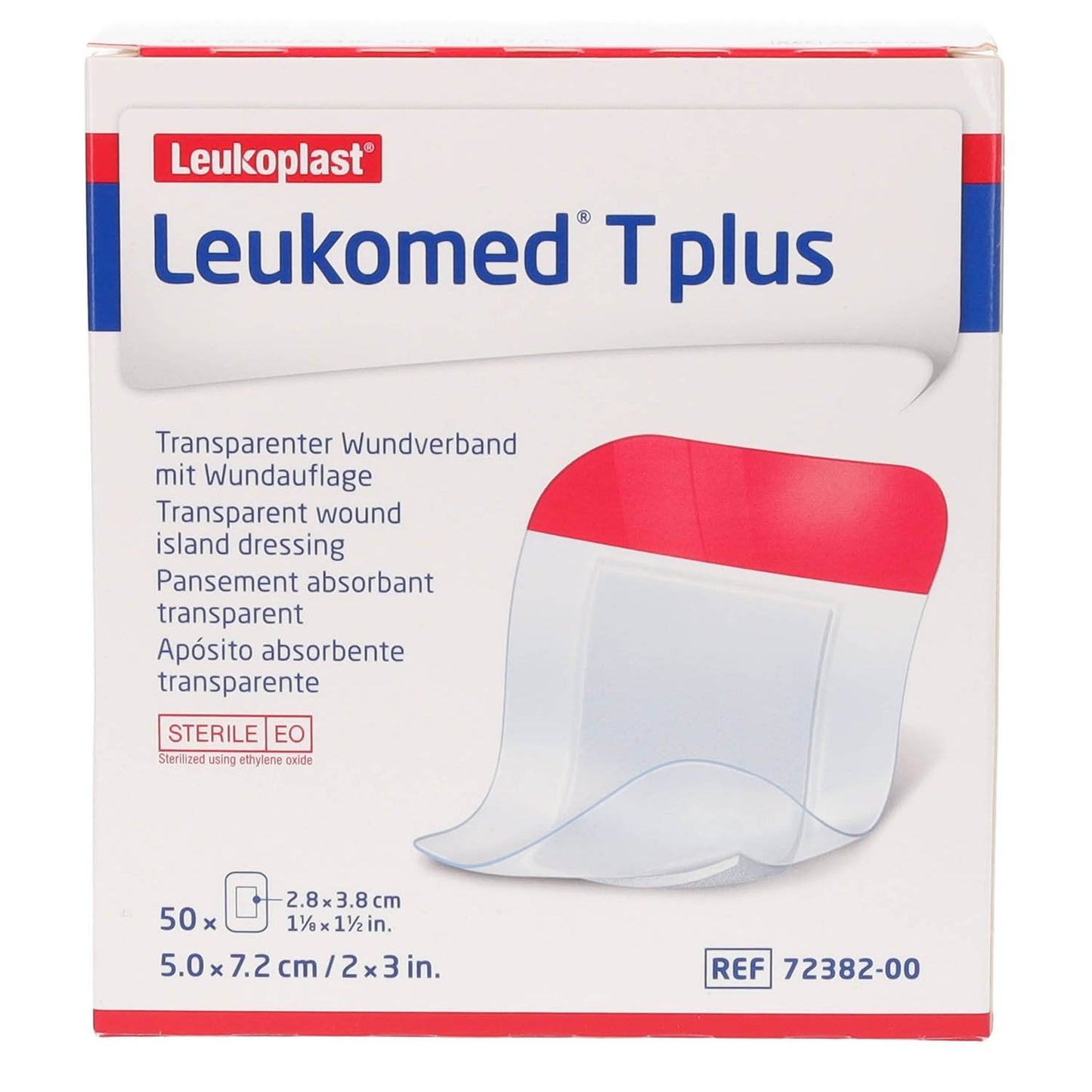 Leukomed T Plus Dressing 7.2cm x 5cm (pad size 3cm x 4cm) Pack of 50 ...