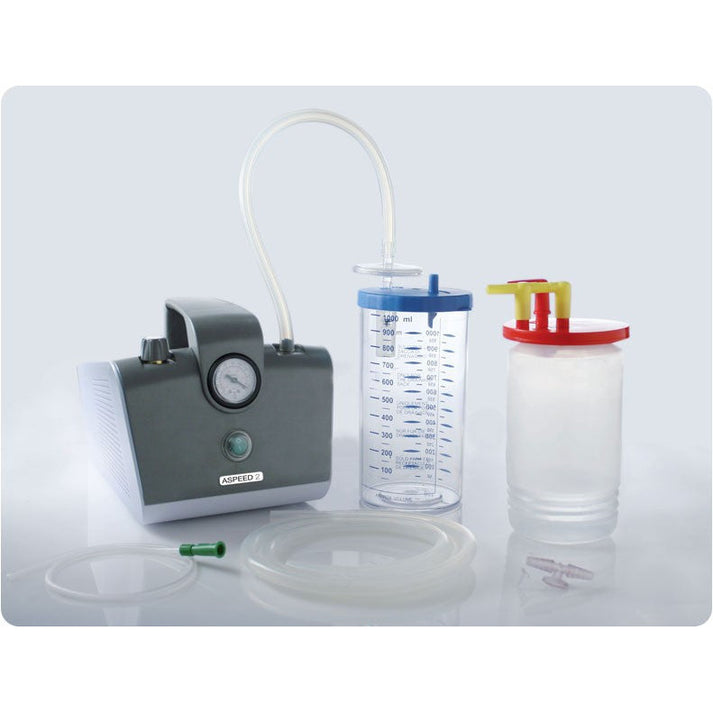 3A ASPEED 2 Suction Unit Double Pump with 1000cc Jar + Liner – Medisave UK