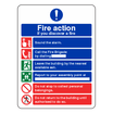 Fire Action Notice Sign - If You Discover Fire – Medisave UK