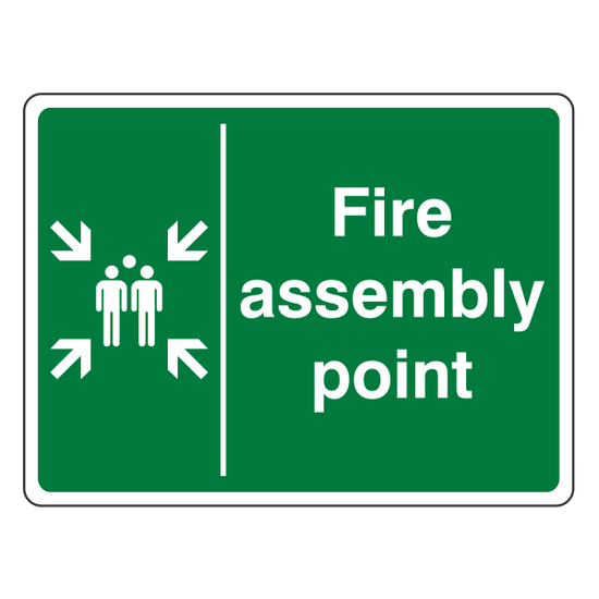 Fire Assembly Point Sign (Family)- CLEARANCE – Medisave UK