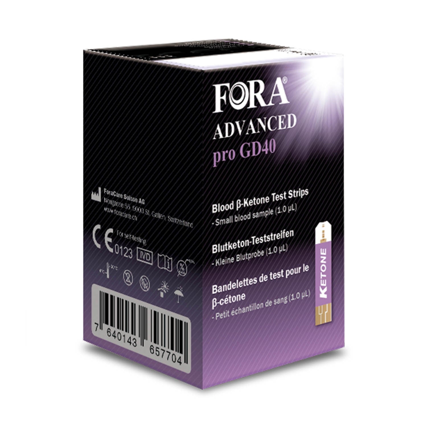 Fora Ketone Test Strips - Box 10 – Medisave UK