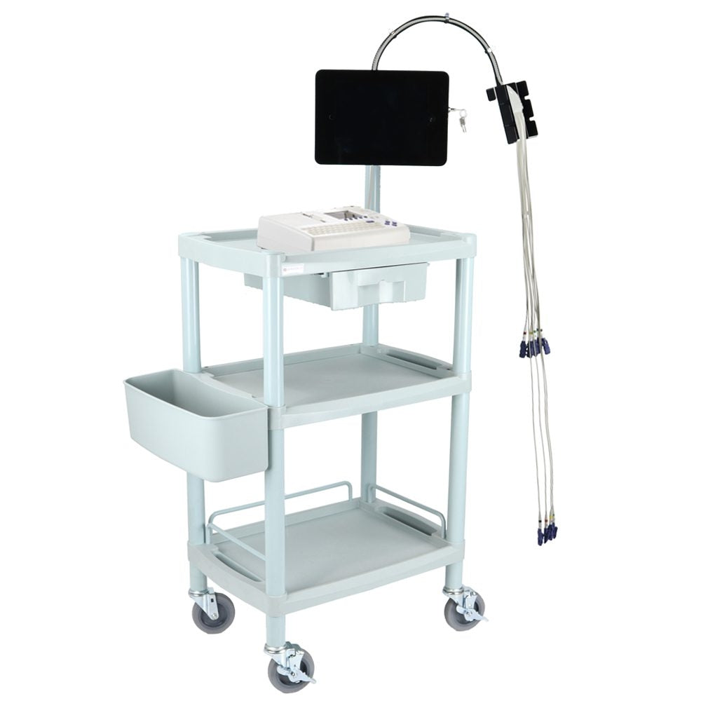 ECG Ipad Trolley – Signal Range – Fixed Height – Medisave UK
