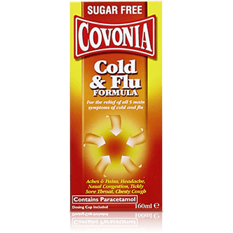 Covonia Cold & Flu Formula - 160ML – Medisave UK