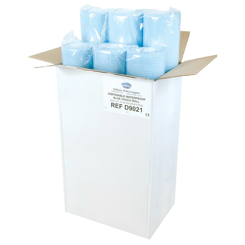 2 Ply Premium Couch Roll - 20in Wide, 50m Long - White x 9 – Medisave UK