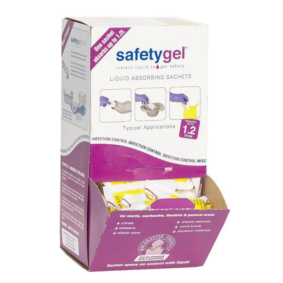 SafetyGel Absorbent Sachets - 100 Pack – Medisave UK