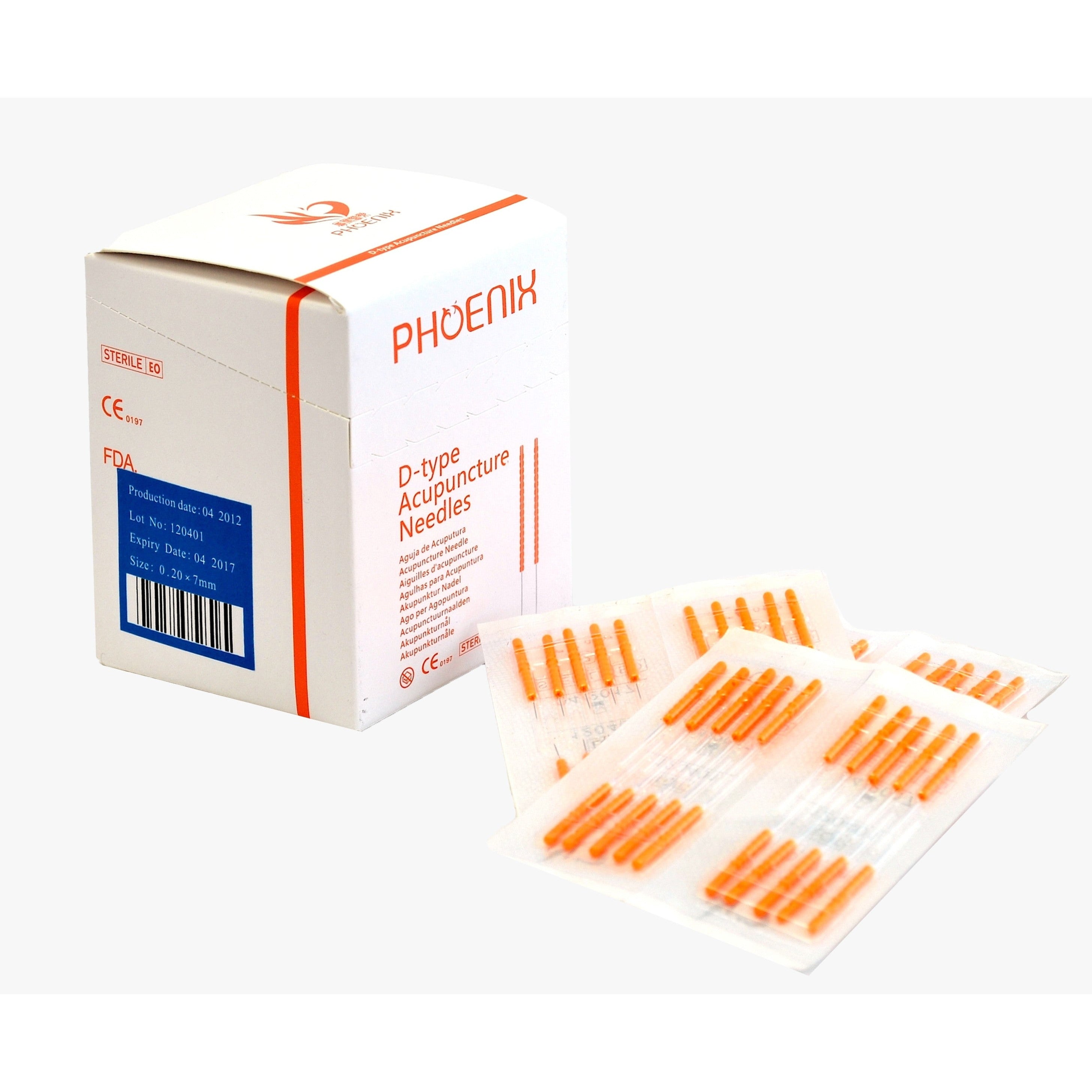 Phoenix Plastic Handle Detox Acupuncture Needle - 0.20 X 7mm – Medisave UK