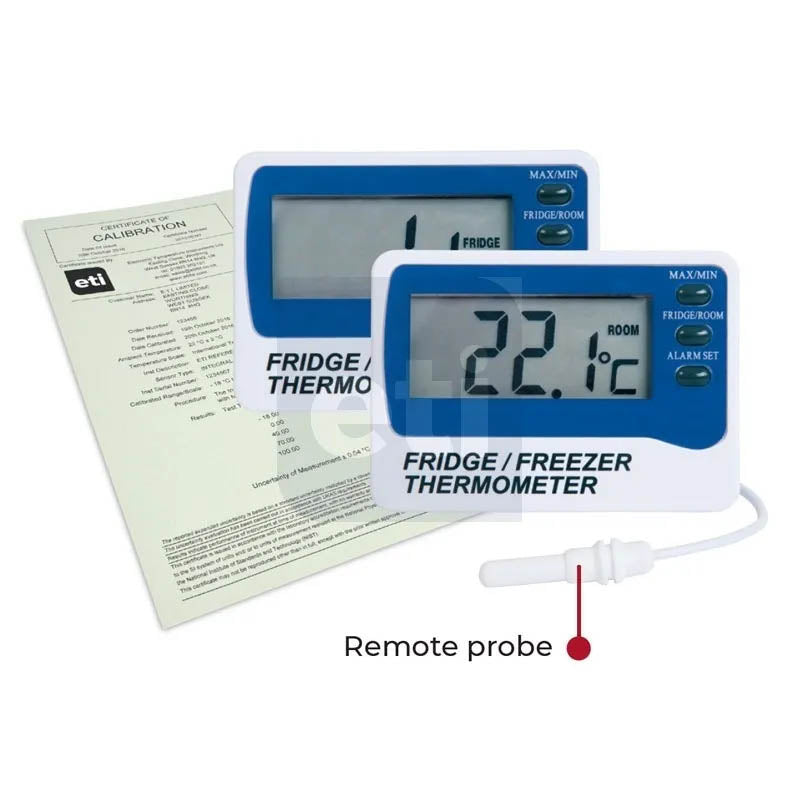 Digital Fridge Thermometer with UKAS Calibration Certificate – Medisave UK