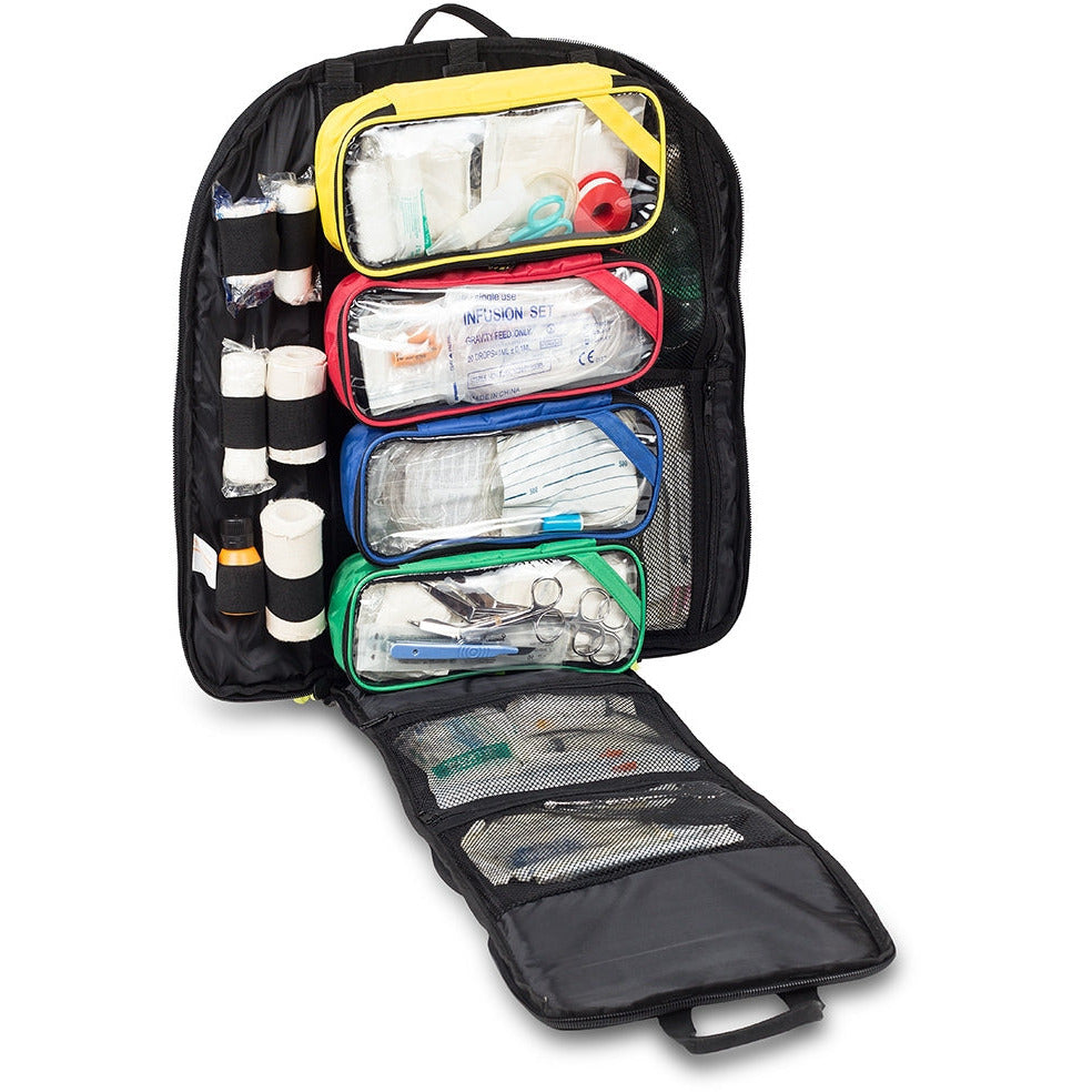 Quick Access BSL Backpack With Fast Opening System - Red – Medisave UK