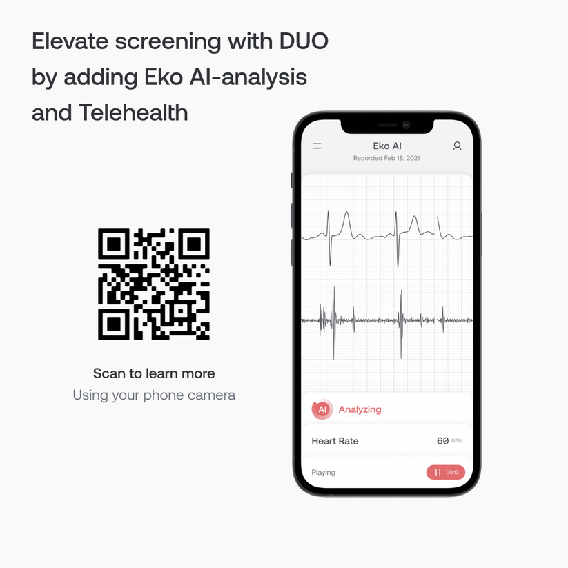 Eko DUO Digital Electronic Stethoscope and ECG with Bluetooth – Medisave UK