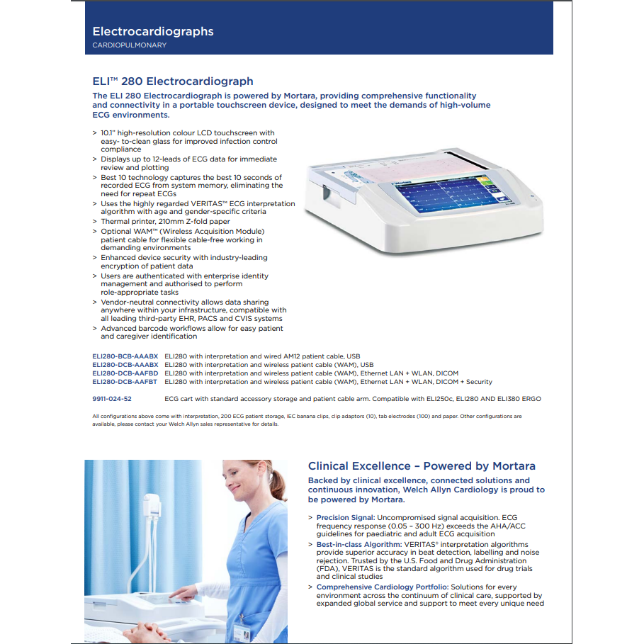 ELI 280 Resting Electrocardiograph – Medisave UK