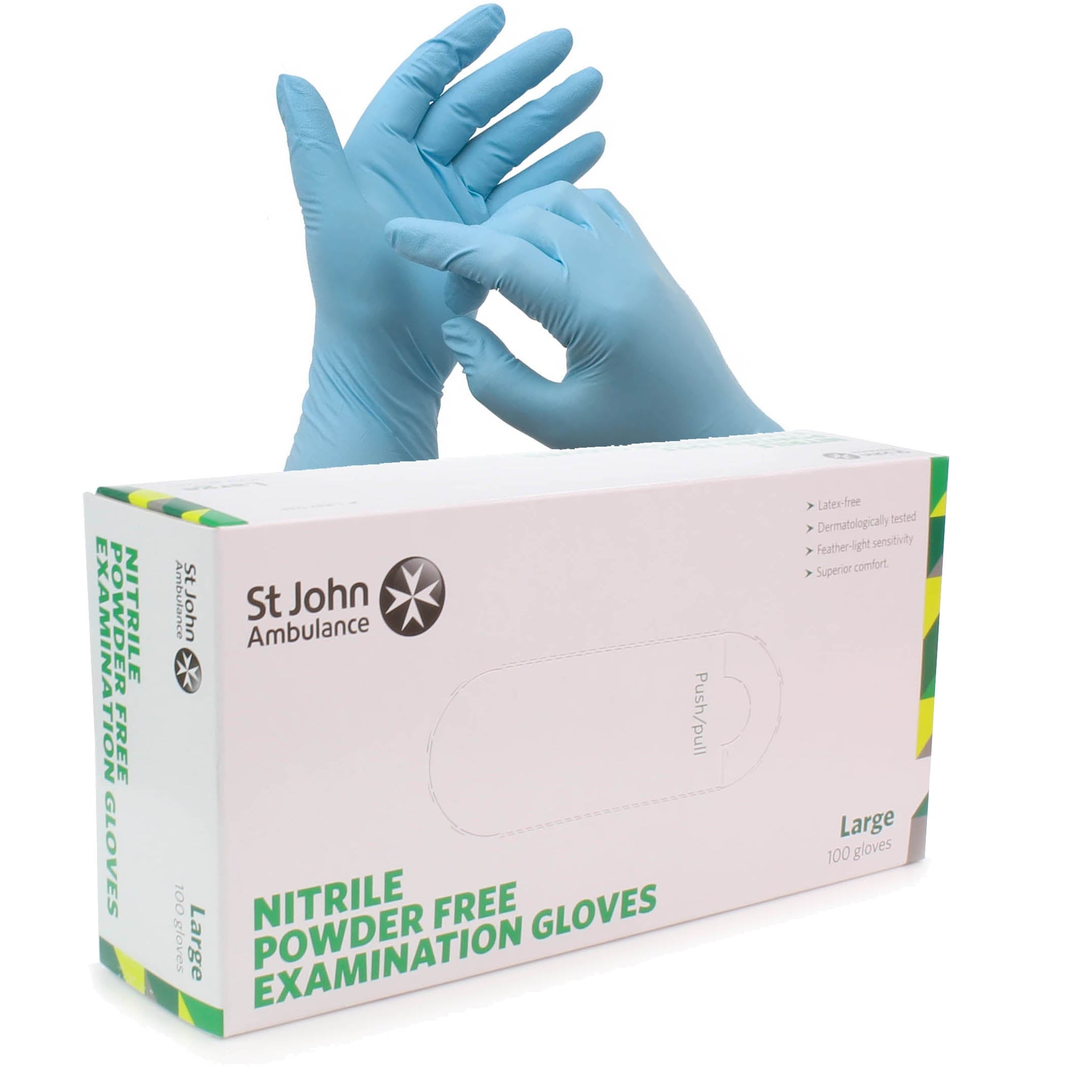 Nitrile Powder Free Examination Gloves x 100 - Large [AQL 1.5 ...