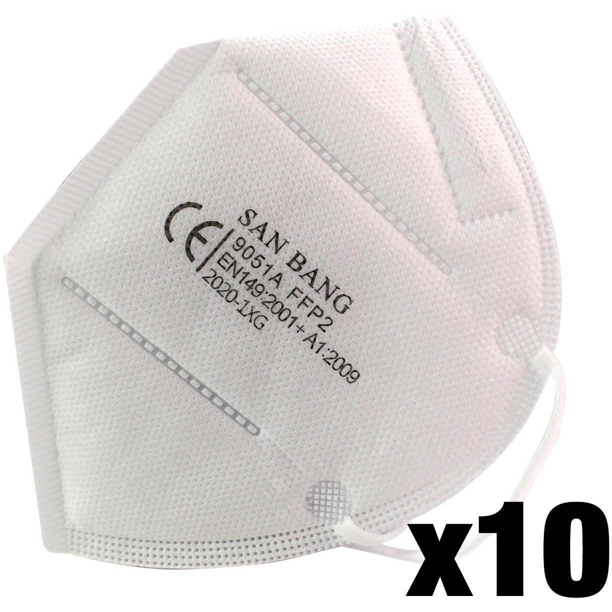 FFP2 Certified Face Mask / Respirator x 10 – Medisave UK