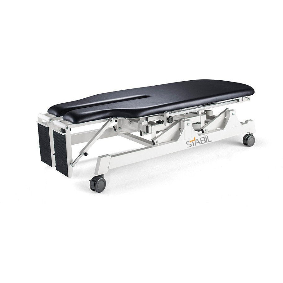 STABIL Altitude Electric Tilt-Table / White Frame / Blue Upholstery ...