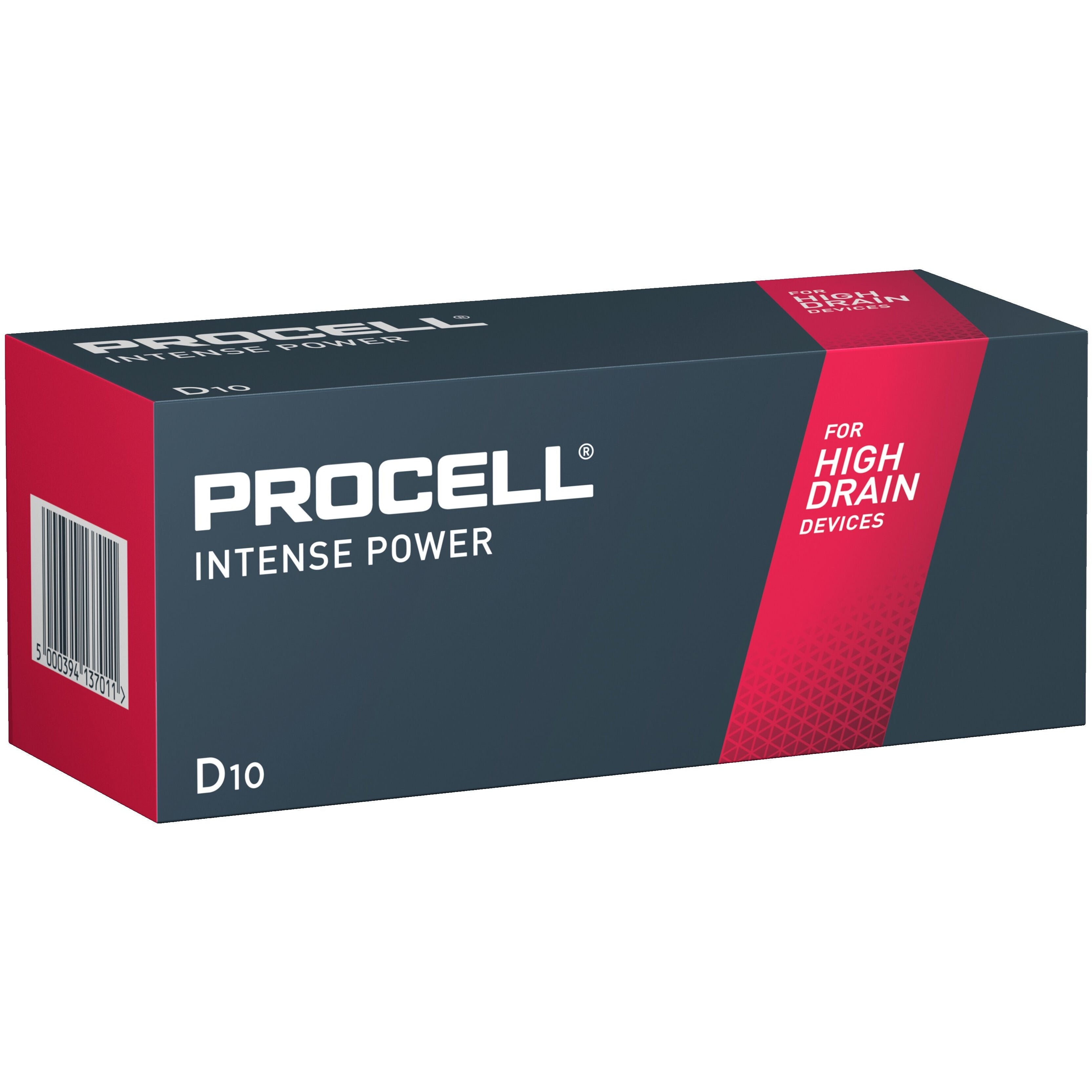 Procell Intense Batteries (D/LR20) - Box of 10 Cells – Medisave UK