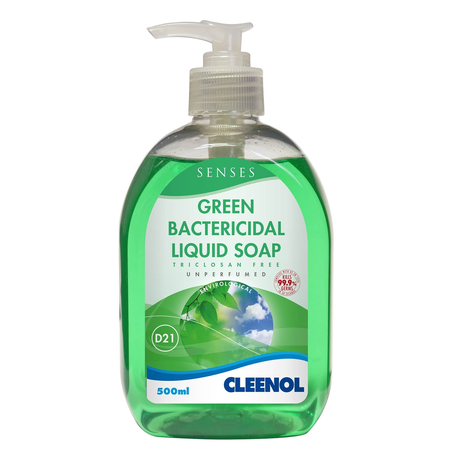 Senses Green Bactericidal Liquid Soap - Triclosan Free - 500ml ...