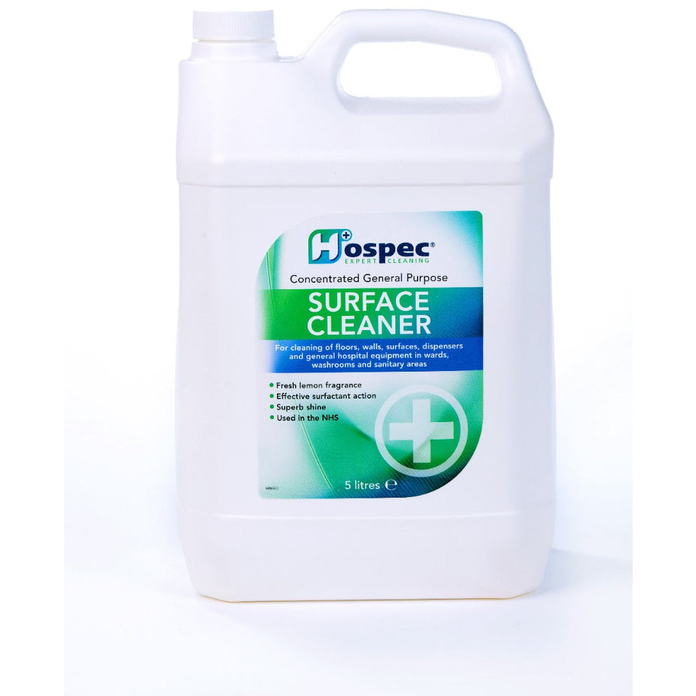 Hospec Surface Cleaner 5 Litre (Lemon) x 1 – Medisave UK