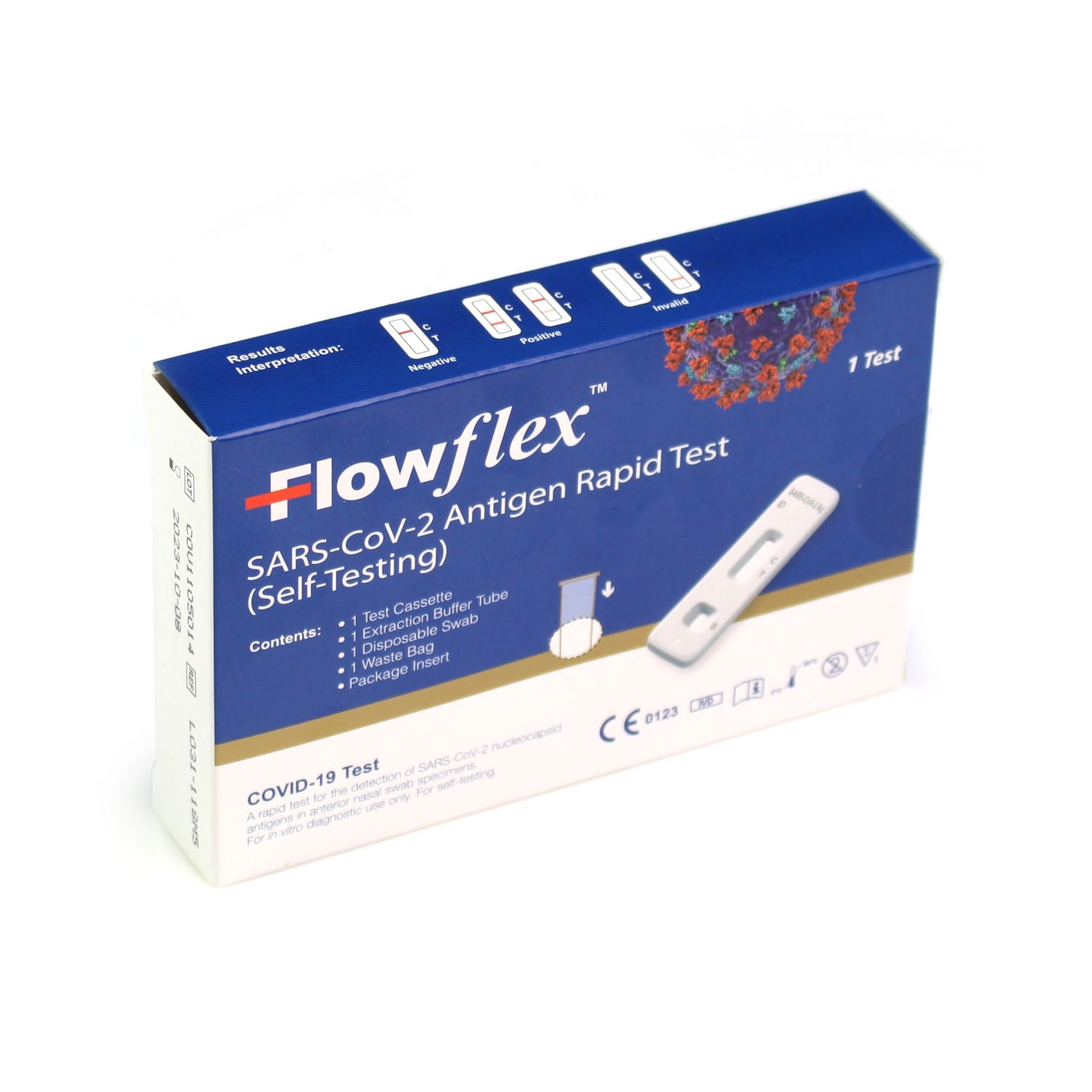 Flowflex Coronavirus Test SARS-CoV-2 Antigen Rapid - Single [Self ...