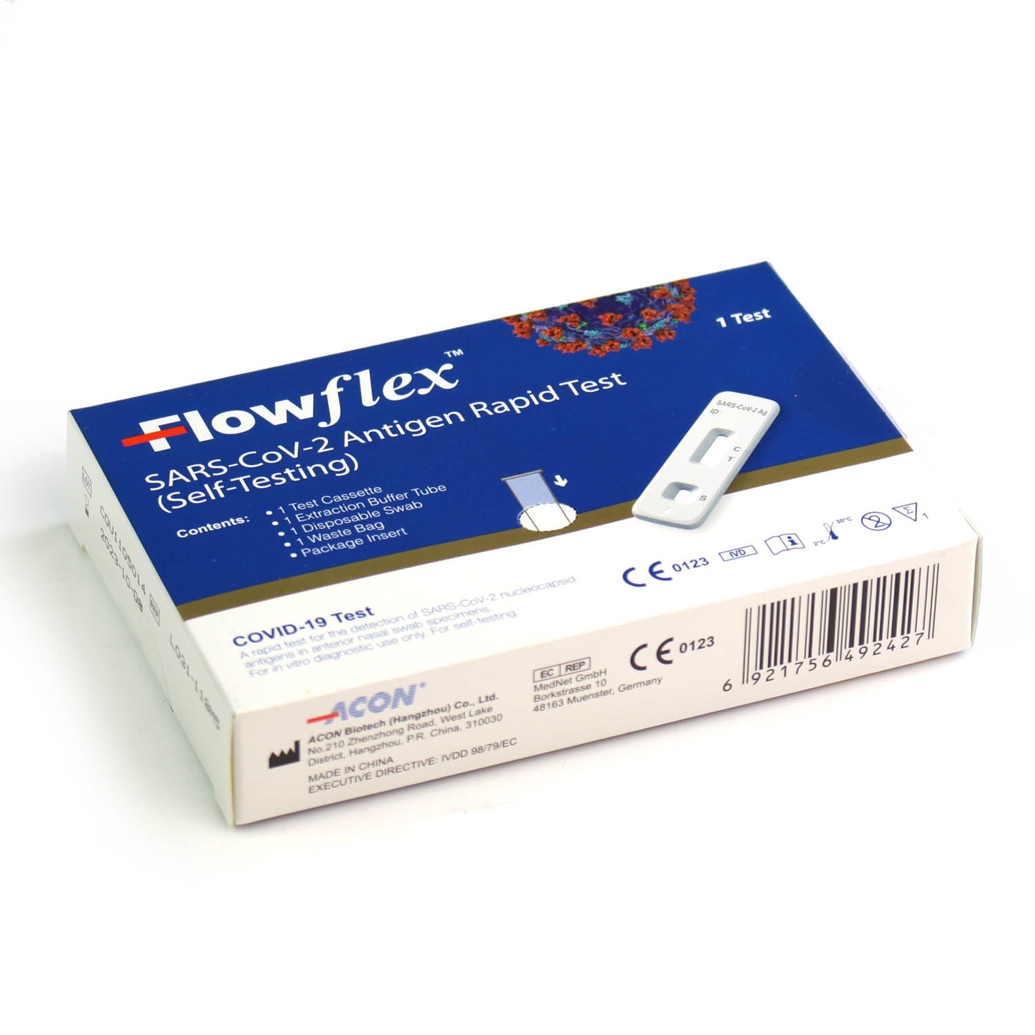 Flowflex Coronavirus Test SARS-CoV-2 Antigen Rapid - Single [Self ...