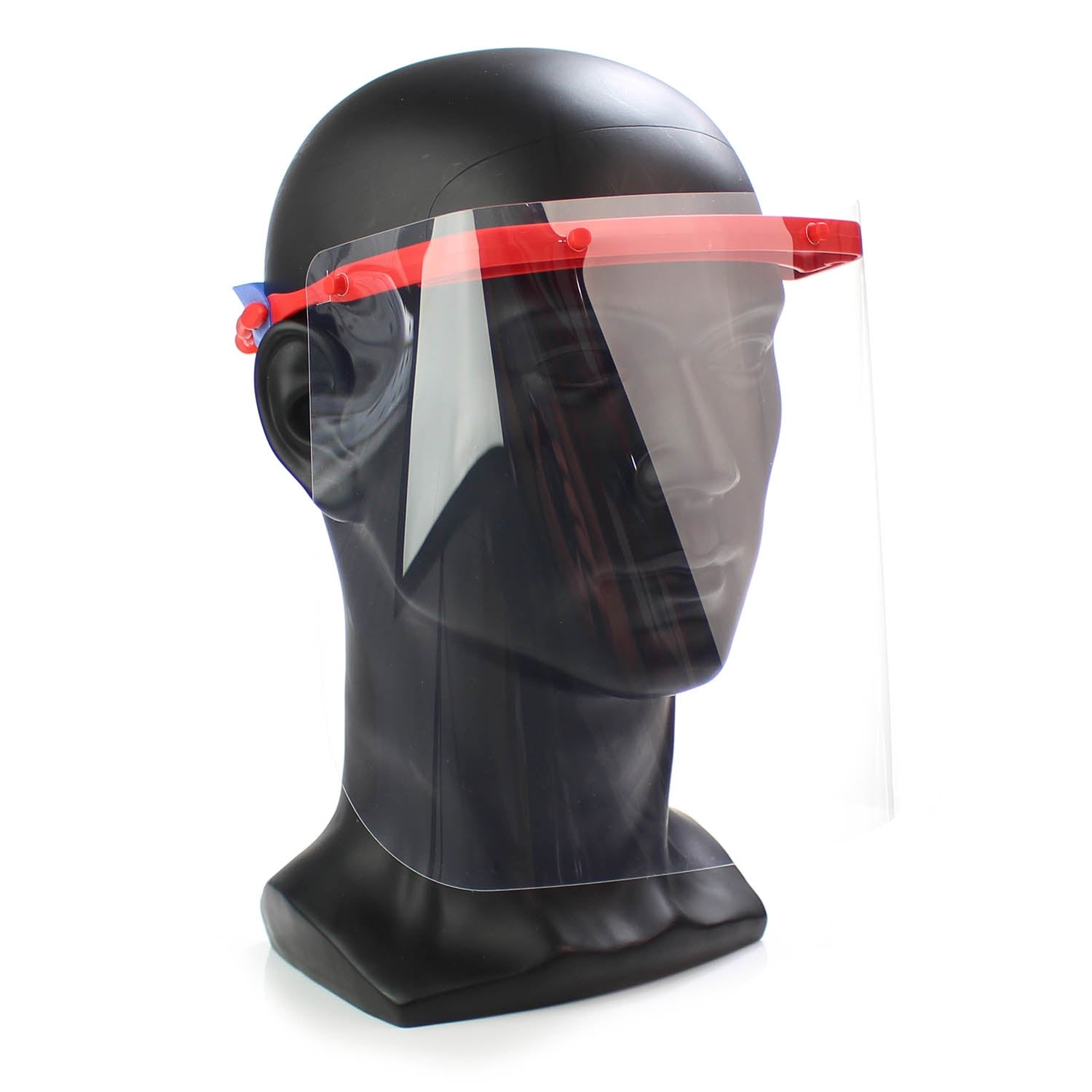 Face Shield x1 - Red [EN166] [Reusable] [Replaceable Visor] – Medisave UK