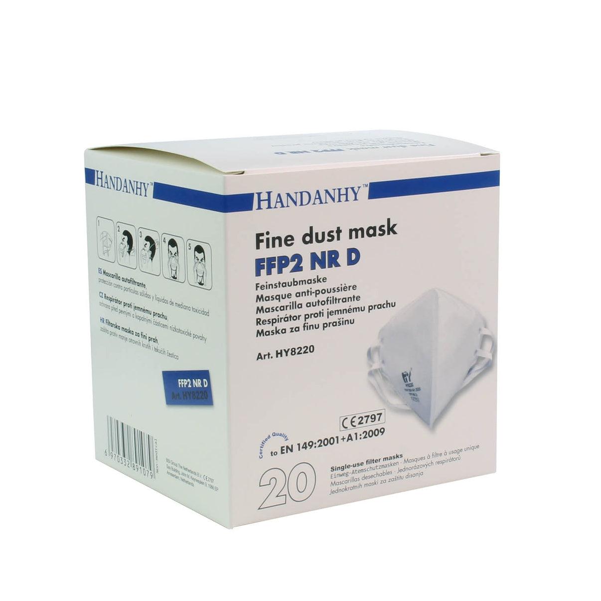 FFP2 Unvalved Face Masks x 20 – Medisave UK