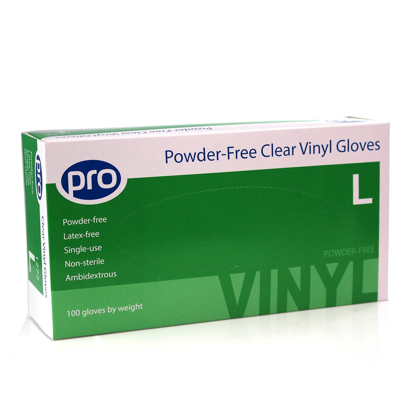 Vinyl PF Gloves - Large - Box Of 100 – Medisave UK