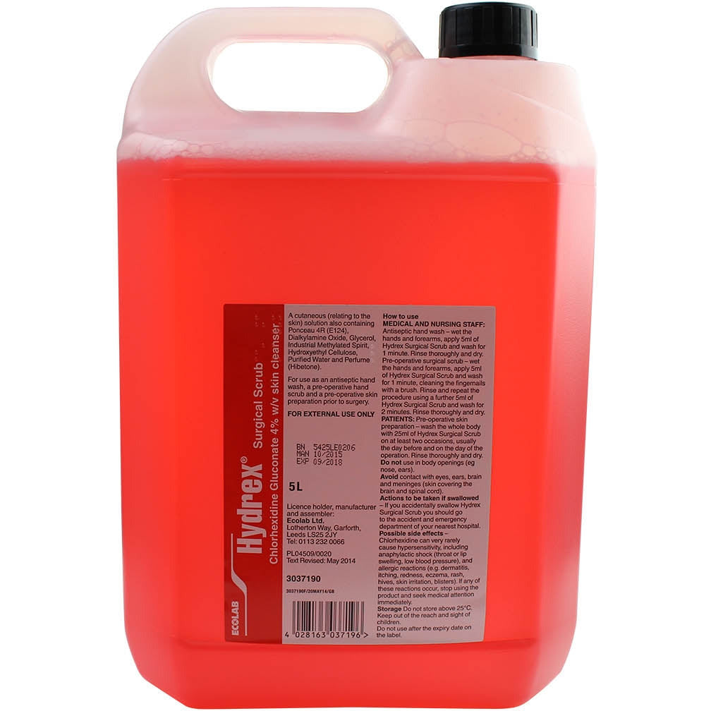 Hydrex Surgical Scrub 5L – Medisave UK