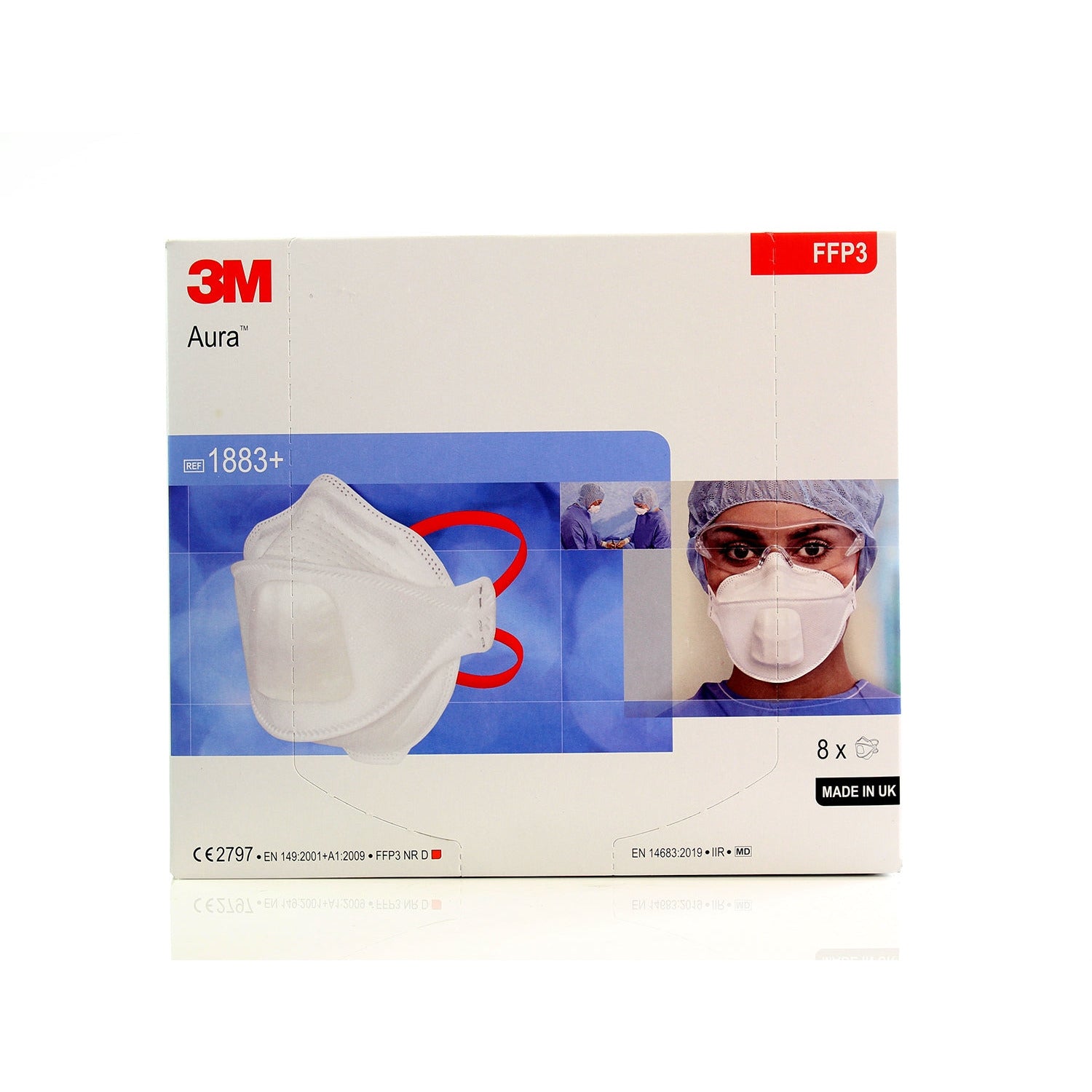3M™ Aura™ Disposable FFP3 Healthcare Respirator - Type IIR – Medisave UK