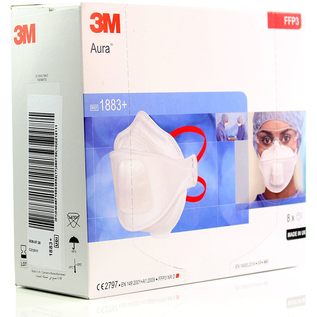 3M™ Aura™ Disposable FFP3 Healthcare Respirator - Type IIR – Medisave UK