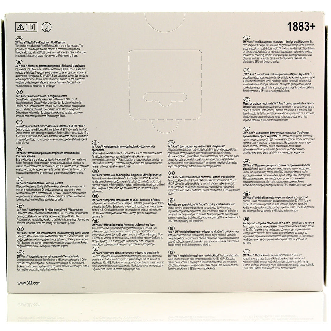3M™ Aura™ Disposable FFP3 Healthcare Respirator - Type IIR – Medisave UK