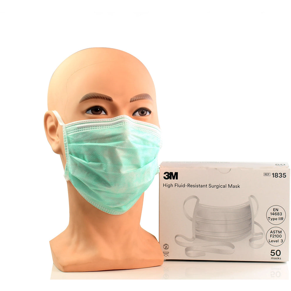 3M™ High Fluid Resistant Surgical Mask - Type IIR - 1835 – Medisave UK