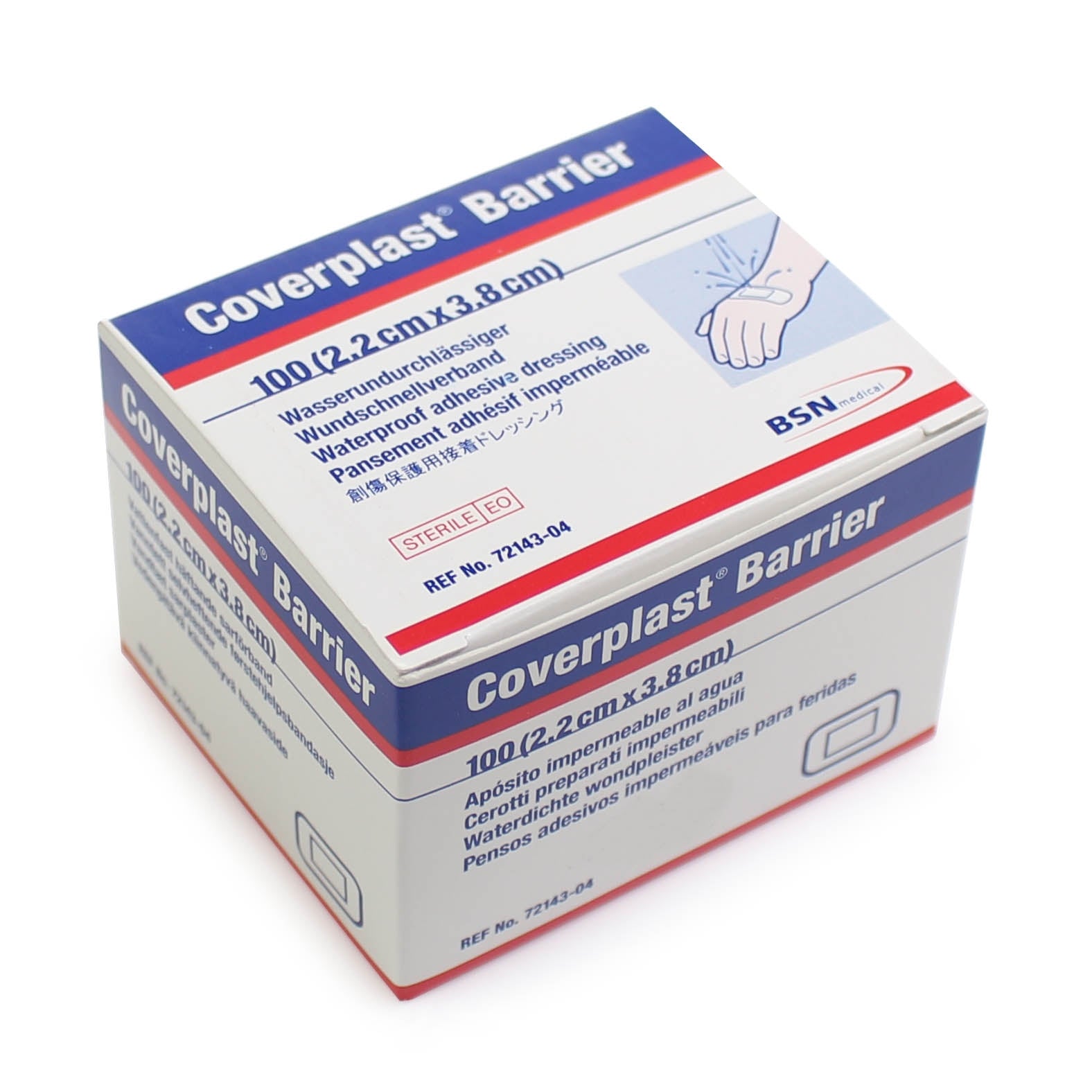Coverplast Barrier First Aid Dressings 3.8cm x 2.2cm x 100 – Medisave UK