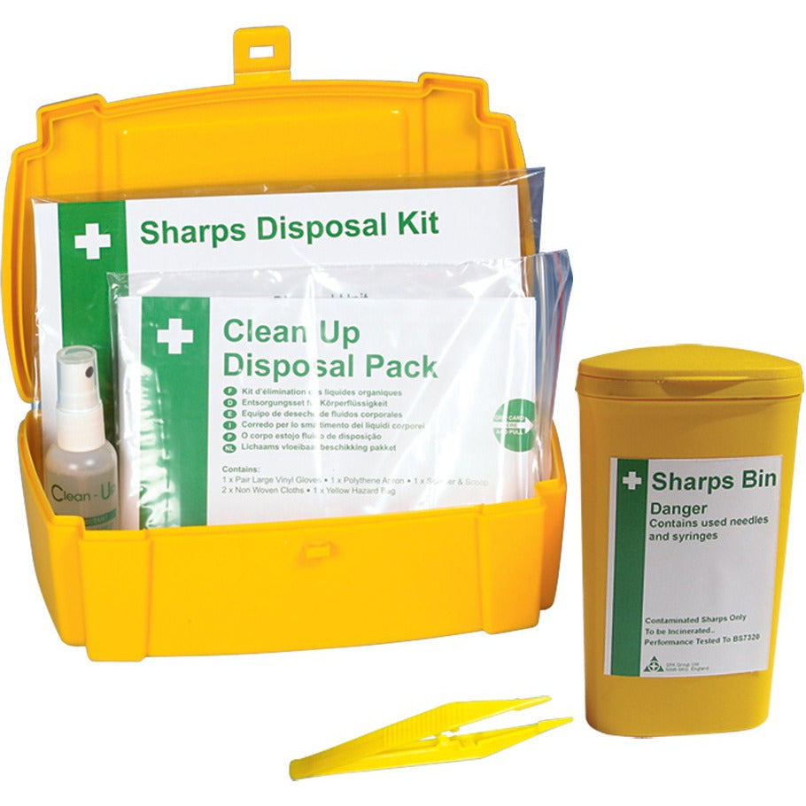 Single Sharps & Body Fluid Disposal Kit – Medisave UK