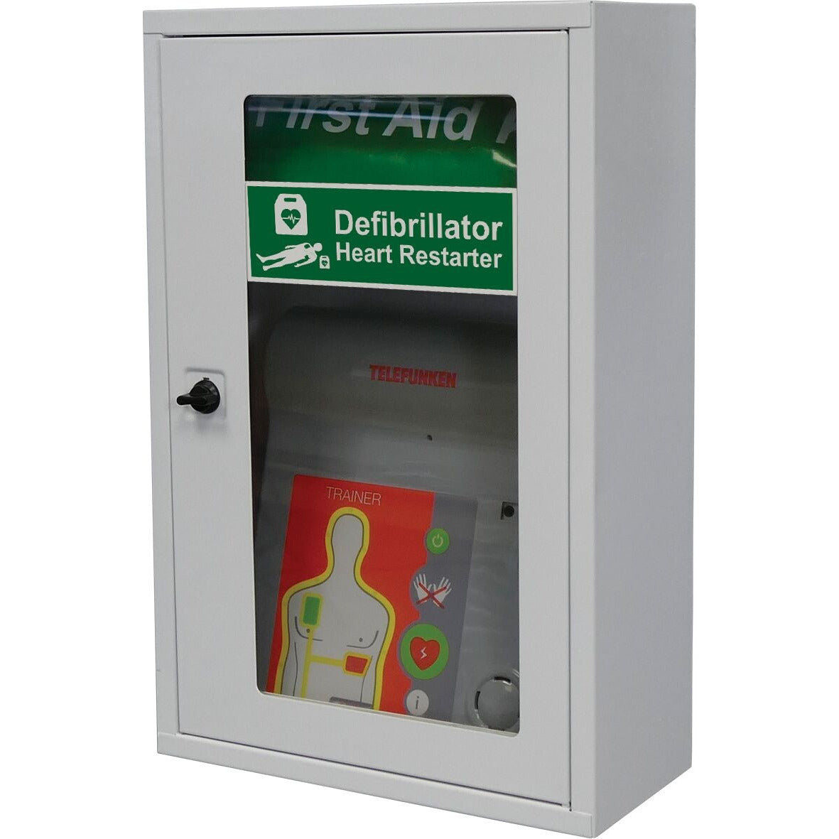 AED Defib Cabinet with Thumb Lock, Empty – Medisave UK