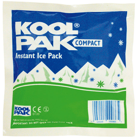 Koolpak Compact Instant Ice Pack - Single Use - 13cm x 13cm - 120gm ...