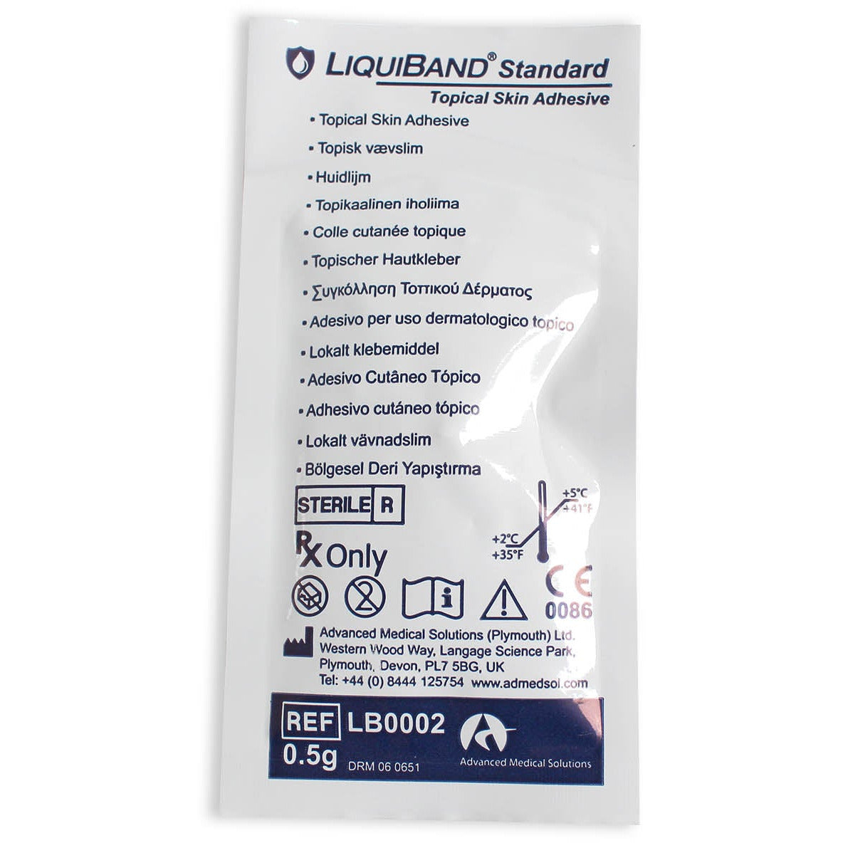 LiquiBand Standard Wound Closure Solution - Single Sachet – Medisave UK