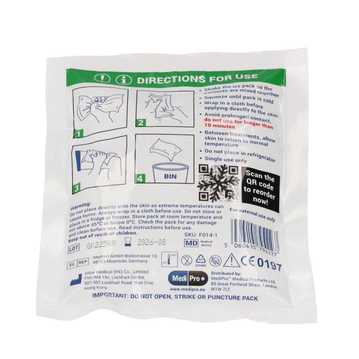 Instant Ice Pack - Single Use – Medisave UK