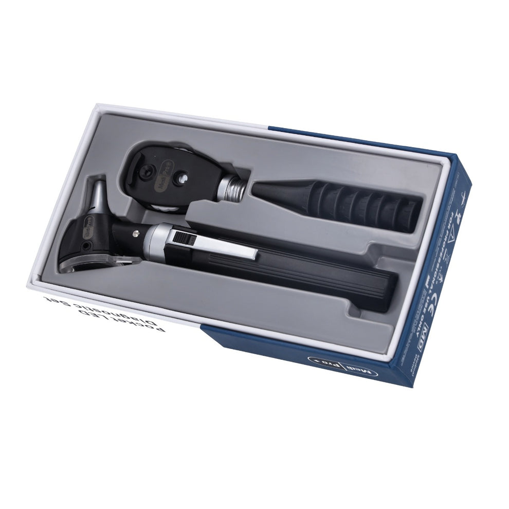 Otoscope & Ophthalmoscope Pocket Set - Black – Medisave UK