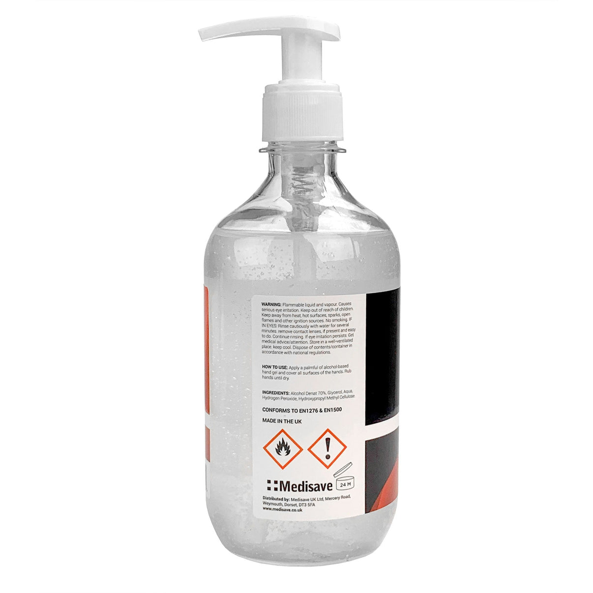 MediPro 70% Alcohol Hand Sanitiser 500ml With Pump – Medisave UK