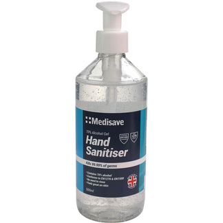 MediPro 70% Alcohol Hand Sanitiser 500ml With Pump – Medisave UK