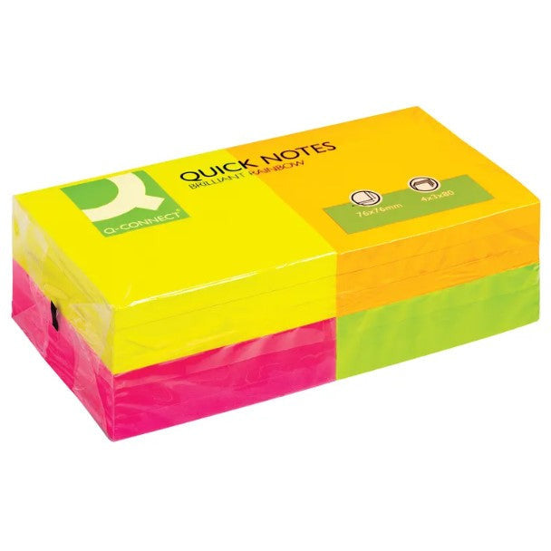 Sticky Notes 76 X 76mm Neon - 6 Pack – Medisave UK