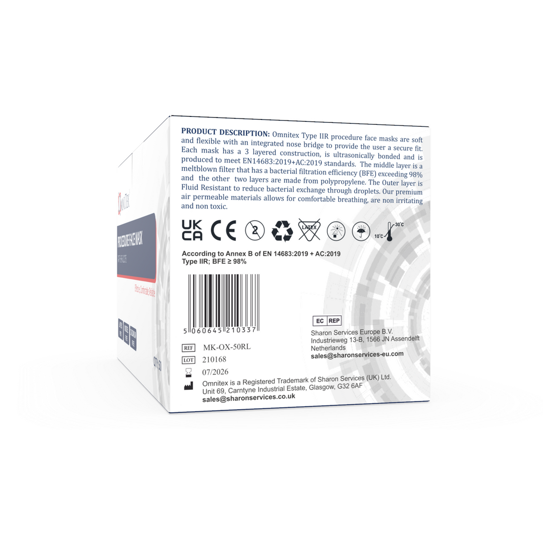 Type IIR Surgical Face Mask x 50 – Medisave UK