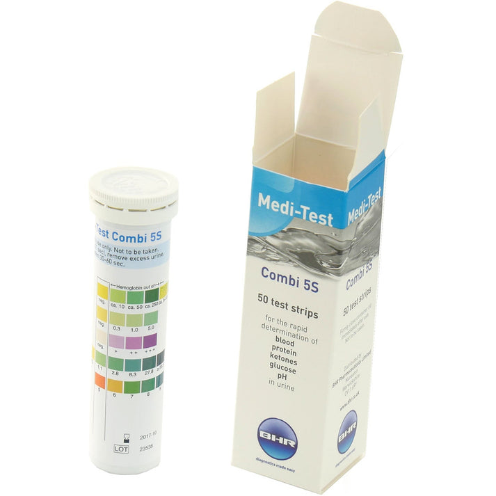 Medi-Test Combi 5s Urine Test Strips x 50 – Medisave UK