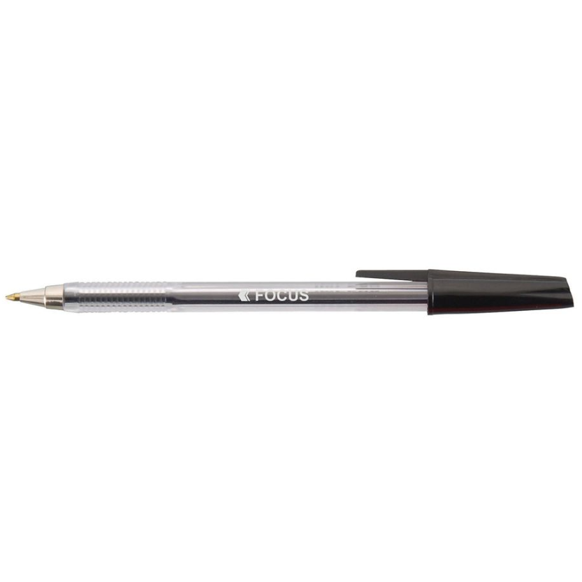 Focus Medium Point Ball Pen Black - Box Of 50 – Medisave UK