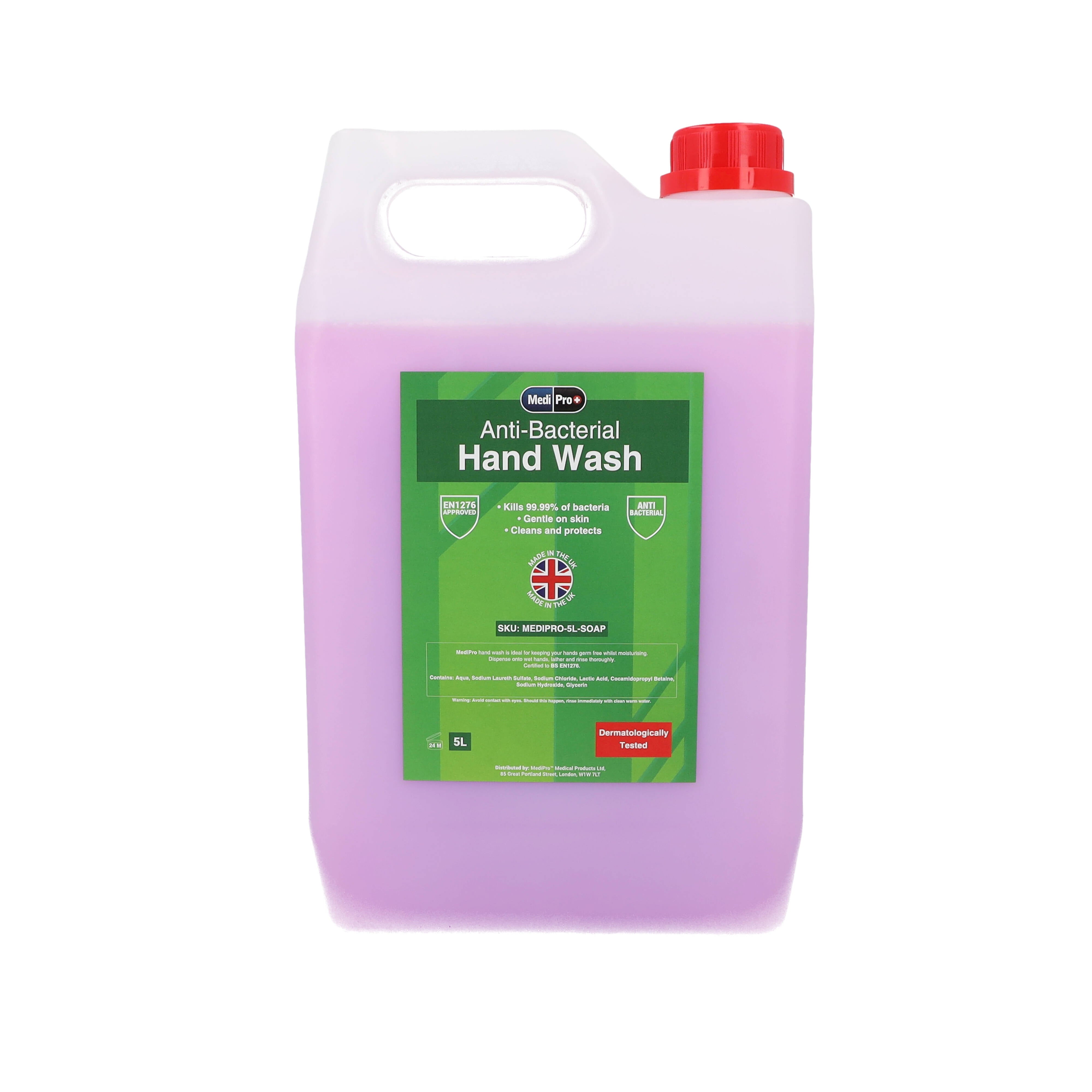 MediPro Antibacterial Hand Wash Soap 5 Litre – Medisave UK