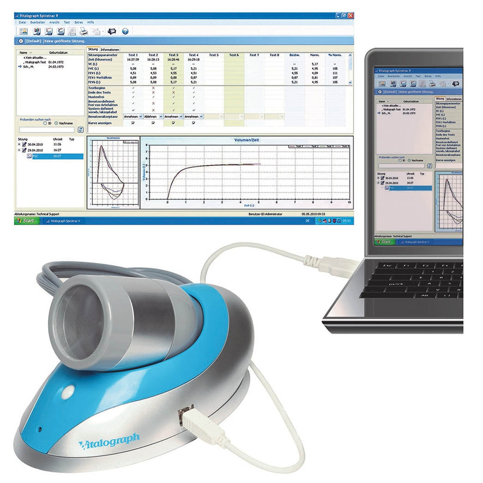 Vitalograph Pneumotrac Spirometer including Spirotrac Software ...