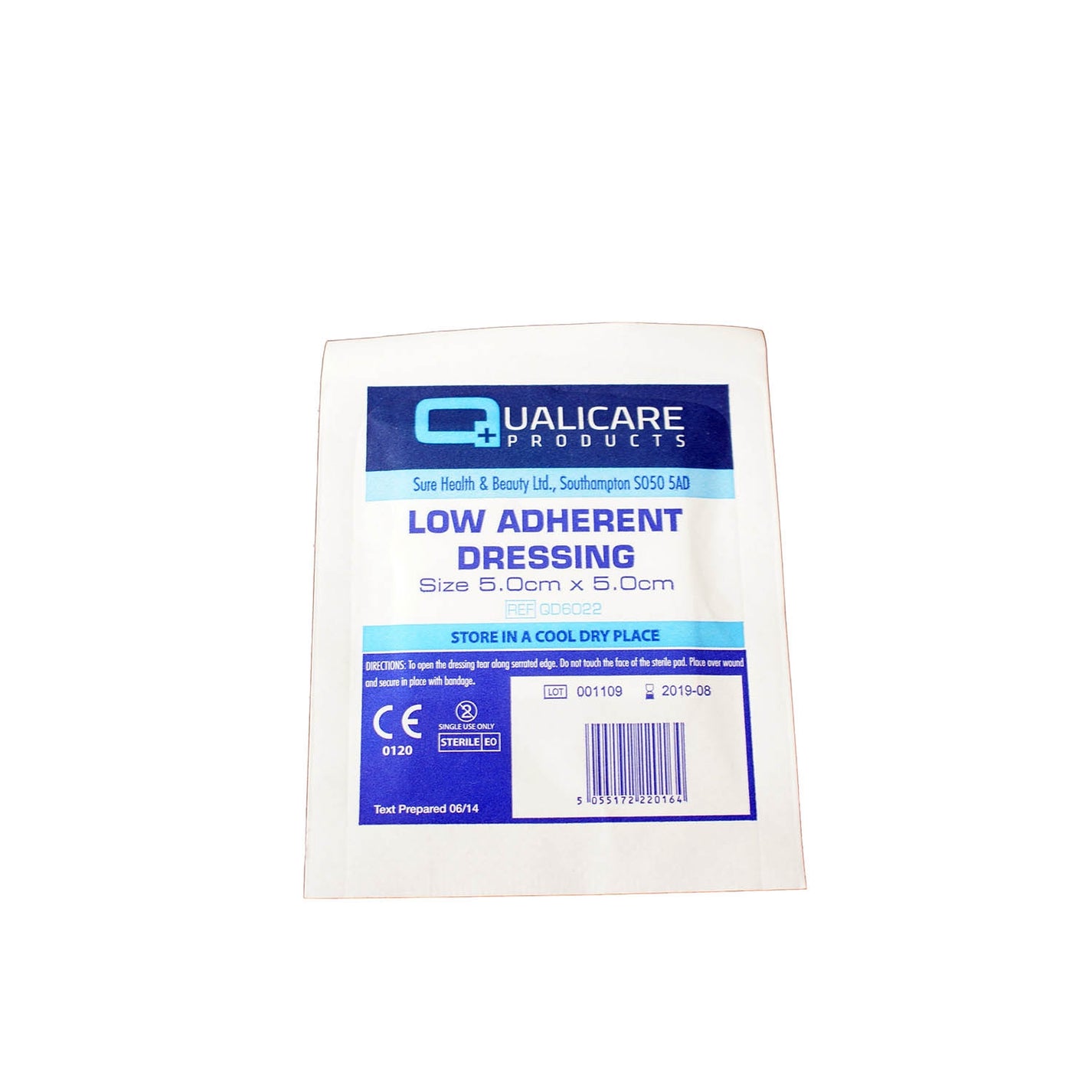 Low adherent dressing 5cm x 5cm (pk 100) – Medisave UK