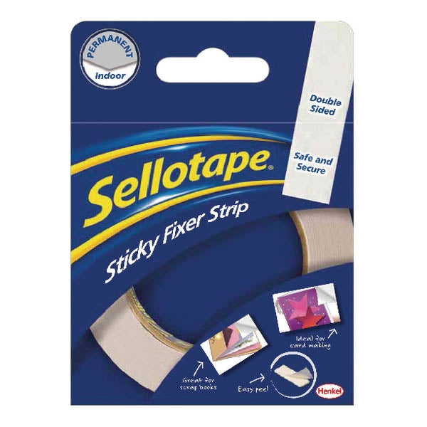 Sellotape Sticky Fixers Strip 25mmx3m – Medisave UK