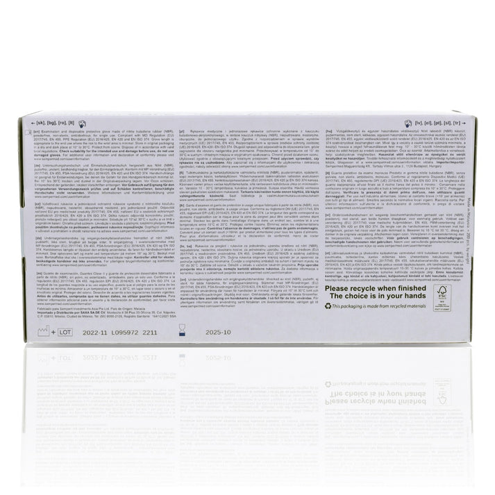 Sempercare Green Accelerant Free Nitrile Medium Box of 200 Gloves ...