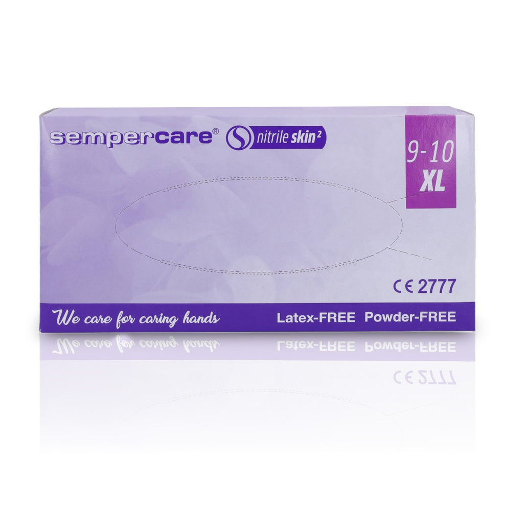 Sempercare Nitrile Skin2 Extra Large Box of 180 Gloves – Medisave UK